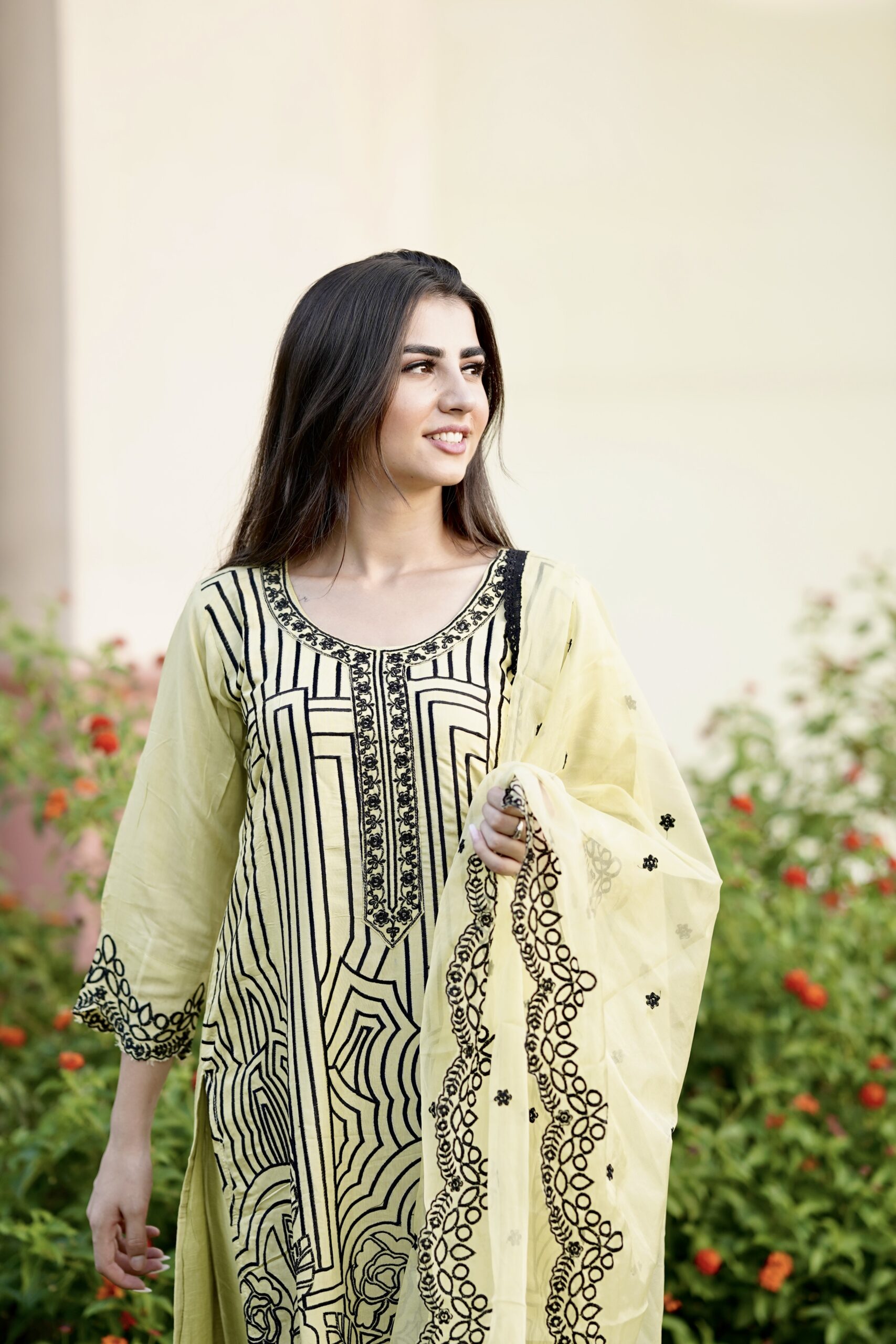 Serenade in Mehndi Green: Graceful and Chic – Hyren